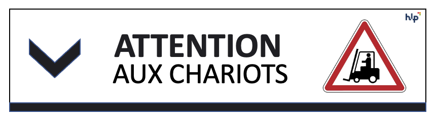 Panneau "Attention aux chariots" | LAFACTO.COM